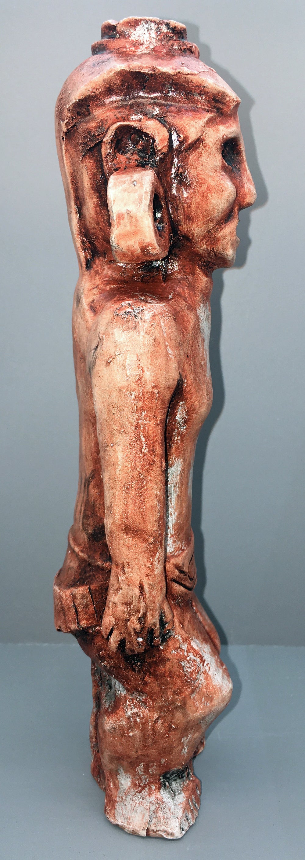 Adena-Hopewell Culture Human Effigy Pipe #3943 reproduction artifact ...